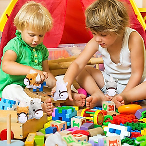 Zomiboo Stuffed Horse, 12 Pcs Assorted Toy Plushies, 3.2 Inch Mini Plush Animals Keychain Party Favors with Detachable Chain for Farm Party Supplies Christmas