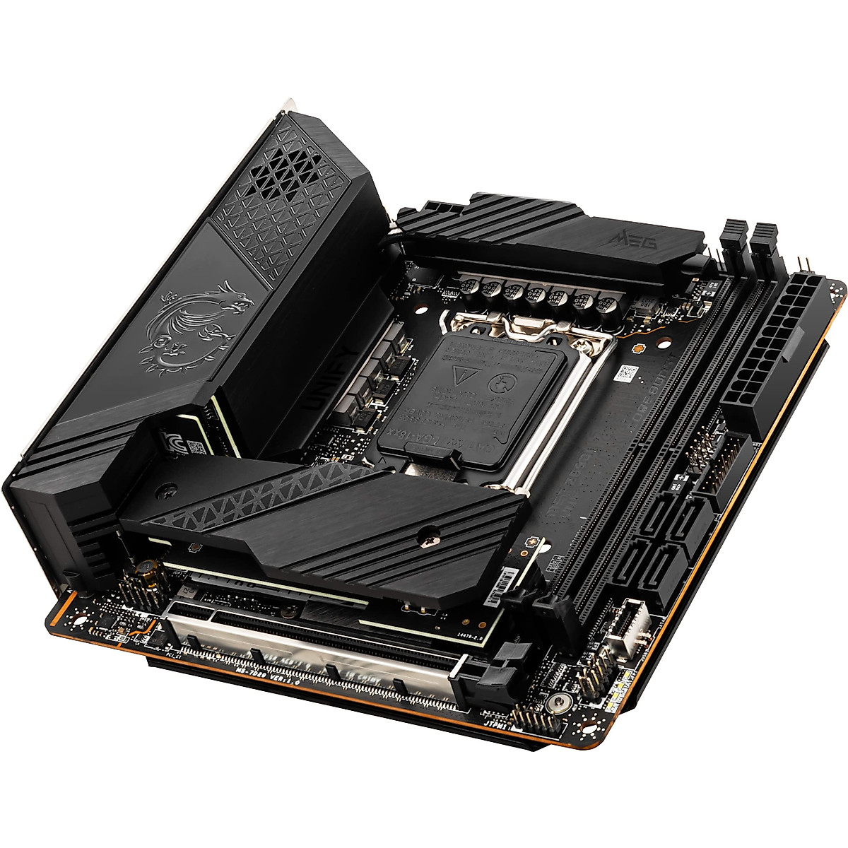 MSI MEG Z690I Unify Gaming Motherboard (Mini ITX, 12th Gen Intel Core, LGA 1700 Socket, DDR5, PCIe 5, 2.5G LAN, M.2 Slots, Wi-Fi 6E) (Renewed)