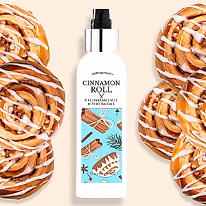 Cinnamon Roll ALCOHOL-FREE Perfume Fine Fragrance Mist by Body Botanic 5 Fl Oz 148 Ml ~ the Irresistibly Yummy Scent of Cinnamon Buns drizzled with Vanilla Buttercream Icing