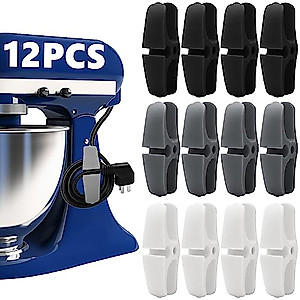12pcs Cord Organizer for Appliance Kitchen Appliance Cord Organizer Stick On Cord Holder Wrapper for Appliance, Usefull Kitchen Gadgets, Kitchen Appliance Accessories for Mixer Coffee Maker Air Fryer