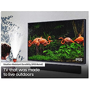 SAMSUNG QN75LST9TA 75" The Terrace Full Sun Outdoor QLED 4K Smart TV Bundle with The Terrace Indoor/Outdoor Wall Mount and 2 YR CPS Enhanced Protection Pack