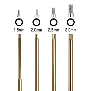 INJORA RC Tool 4PCS HSS 1.5mm 2mm 2.5mm 3mm Hex Screwdriver Repair Tool Kit for RC Model Car Boat Airplane Quadcopter