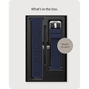 Fullmosa 22mm Silicone Watch Bands No Gaps Compatible for Samsung Galaxy Watch 46mm/Gear S3 Classic/Frontier, Galaxy Watch 3 45mm,(Blue)