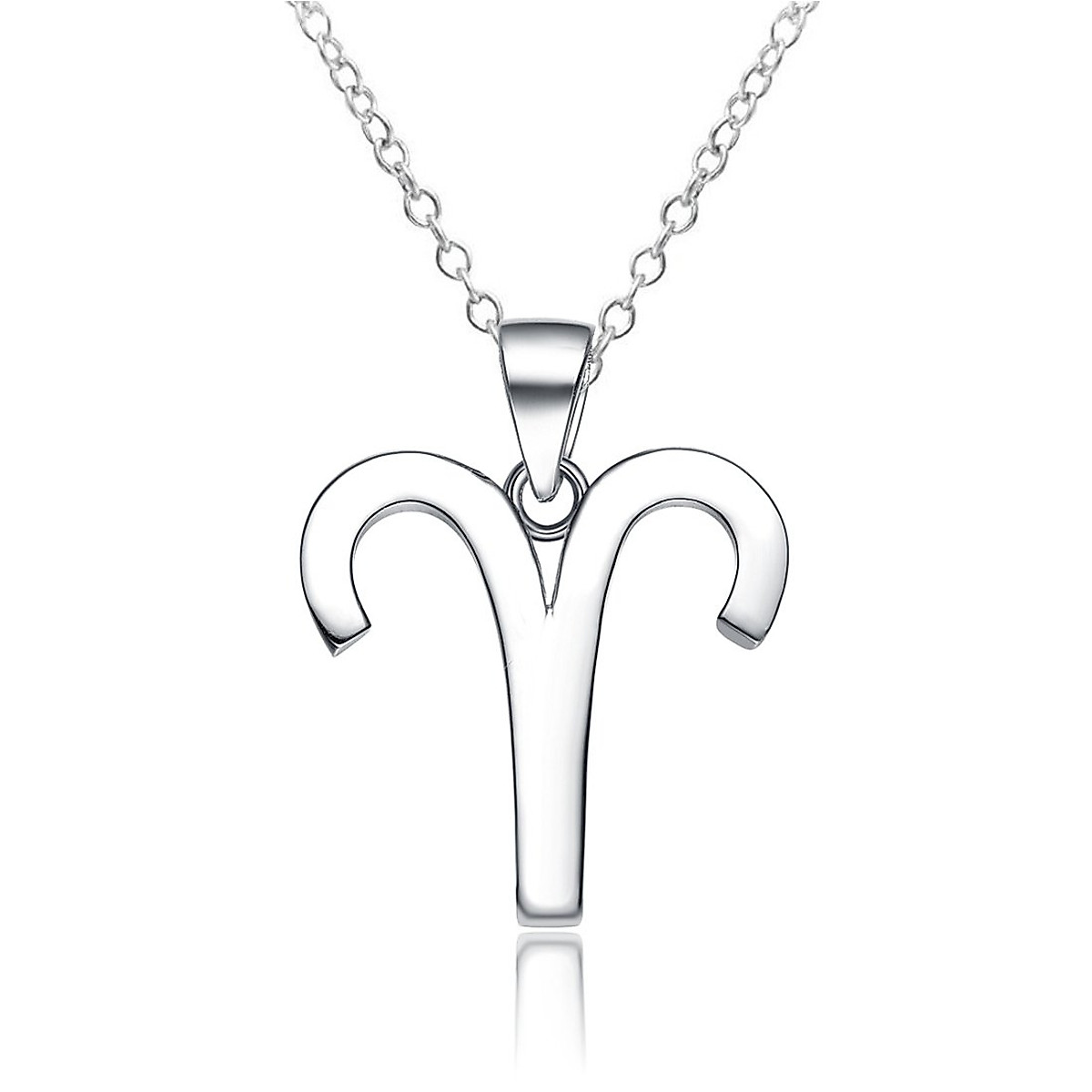 Saalort 925 Sterling Silver Zodiac Sign Necklace Horoscope Constellation Astrology Charm Pendant Aries