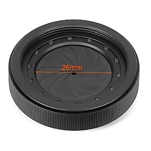 Adjustable Iris Aperture Diaphragm M30 to M37 Iris Aperture Diaphragm Adapter Optical Diaphragm 1.5-26mm Lens Module Adapter Ring Optics PVS-14 PVS 14 Optics (M30/M37*1)