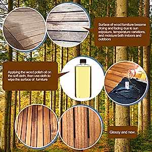 Tangkula 7 Pieces Outdoor Dining Set, Patented Patio Furniture Set w/Large Rectangle Acacia Wood Table Top, Rattan Chairs with Steel Frame, Umbrella Hole, for Backyard Garden