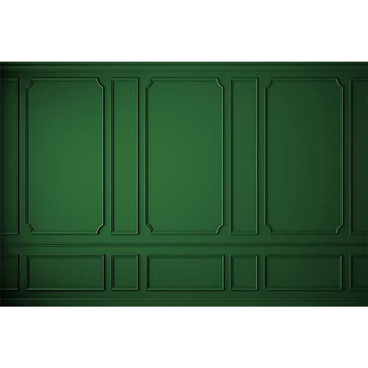 Kate 7×5ft Green Photo Backdrop Classic Interior Gypsum Line Microfiber Empty Room Photography Background Photo Studio Props for Photographer Pictures Videos