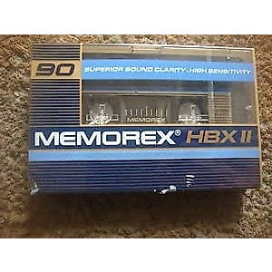 Memorex HBX II 90 Minute Blank Audio Cassette 135M