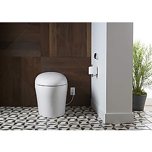 KOHLER 77780-0 Karing Smart Toilet with Auto Open & Close, One-Piece Elongated Intelligent Bidet Toilet with Heated Seat, 1.08 GPF, White