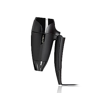 ghd Flight+ Travel Hair Dryer ― 1300w Professional Portable Hair Volumizer, Suitcase Friendly, Lightweight, Powerful, and Compact Blow Dryer with Luxurious Travel Case ― Black