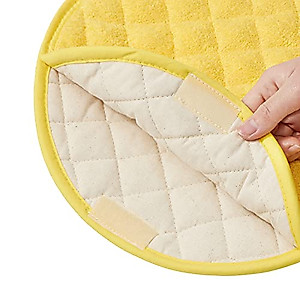 Lifaith ortilla Warmer,Tortilla Server,Pancake Keeper,Size 12” High Density Fabric Keep Warm,Bag to Keep Food Warm (Yellow) …