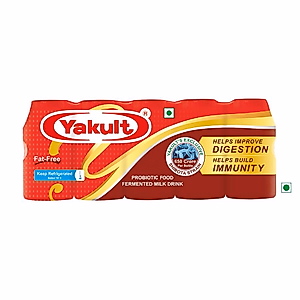 Yakult Probiotic Health Drink Bottle, 65 ml Pack of 5