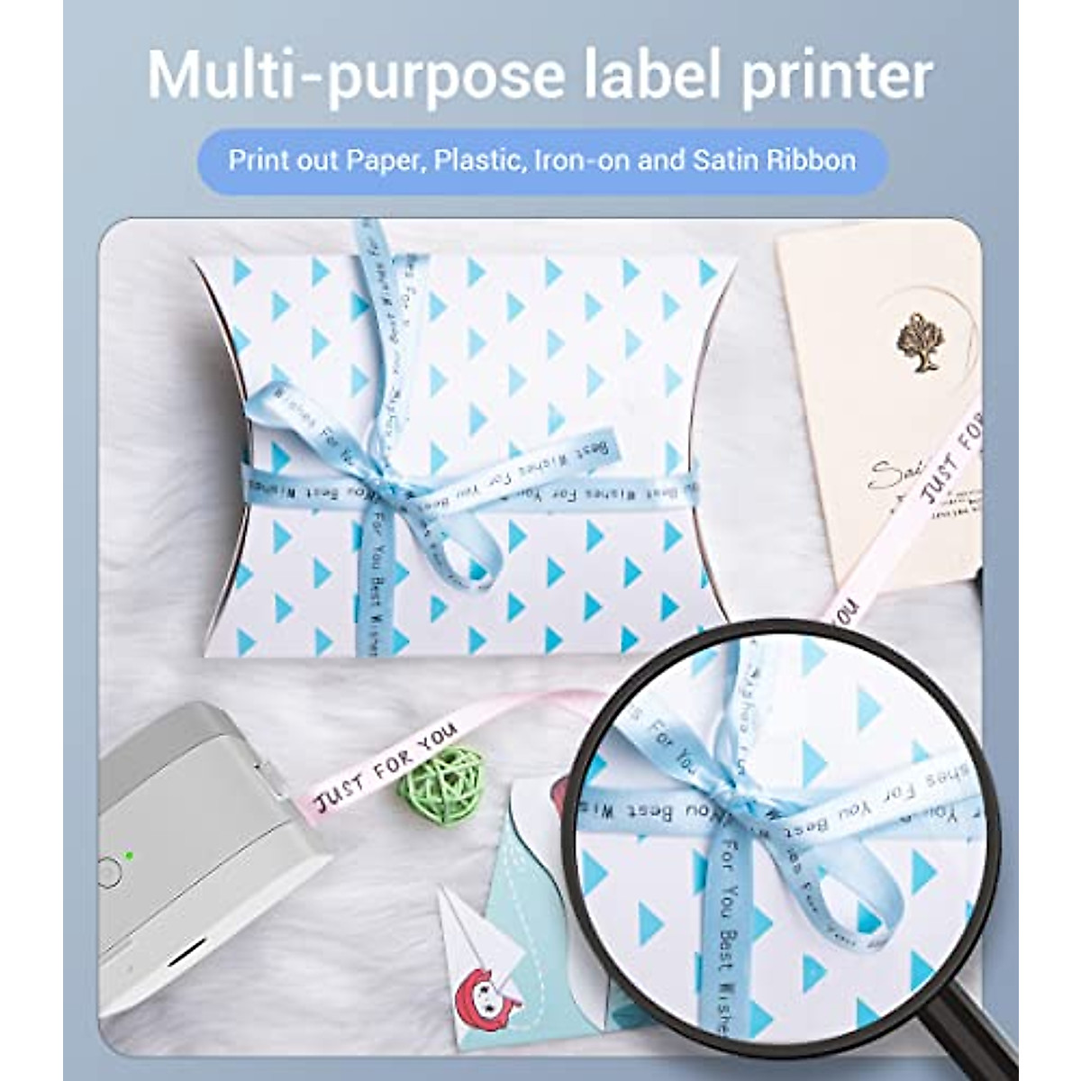 Phomemo Label Maker Machine with Tape P12 PRO Rechargeable Label Makers, Bluetooth Label Maker Compatible Different Font Color Text Label Maker Tape, Multiple Templates Available for Smartphone