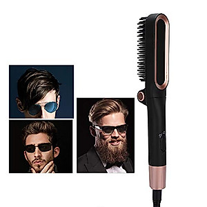 Folding Hair Straightener Comb 3 Gears Temperature Massage Straightening Comb 100-240V[US], Electric Hair Straightener Comb Chemical Hair StraightenersHair Perms, Relaxers-Texturizers