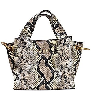GUESS Zed Mini Girlfriend Carryall, Natural Python