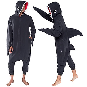 Funziez! Adult Onesie Halloween Costume - Animal and Sea Creature - Plush One Piece Cosplay Suit for Adults, Men and Women
