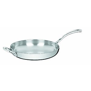 Cuisinart French Classic Tri-Ply Stainless 12-Inch French Skillet with Helper Handle