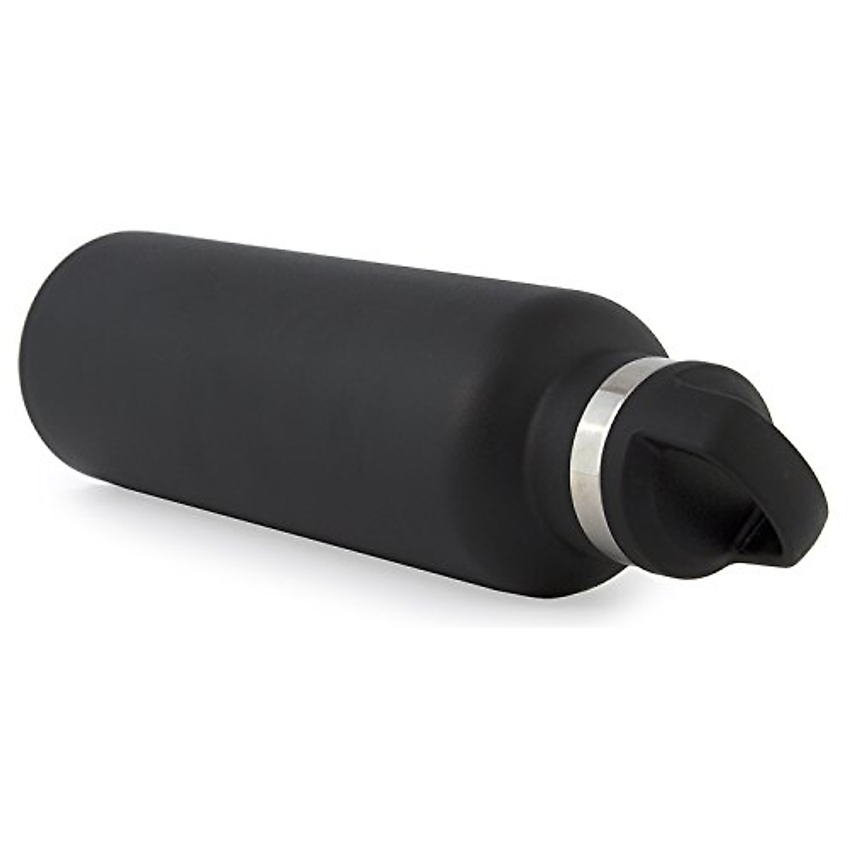 Simple Modern Insulated Water Bottle with Handle Lid 1 Liter Reusable Ascent Narrow Mouth Stainless Steel Thermos Flask, 32oz Handle Lid, Midnight Black