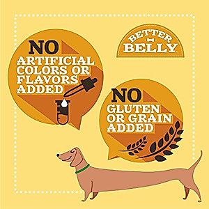 Better Belly Highly Digestible Rawhide Dental Chews, Treat Your Dog to a Chew with NO Artificial Colors or Flavors (Pack of 2)
