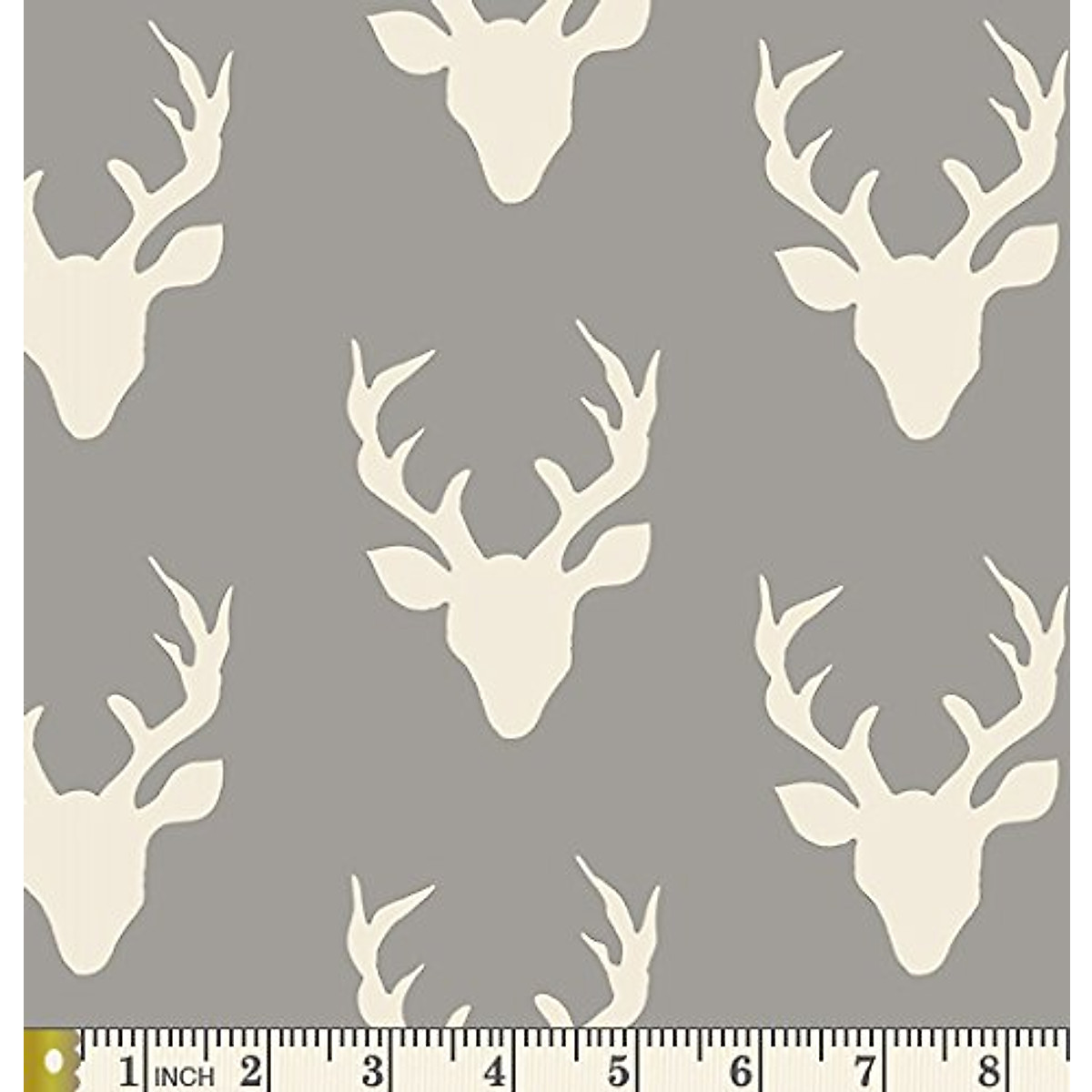 Teal and Gray Woodland Deer Fabric Bundle | Boys Quilt Fabrics | Hunting Fabrics | Buck Head Fabrics for Quilting | Deer Fat Quarters | Art Gallery Fabrics (Fat Quarters)