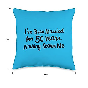 Couples Married 50 Years - Funny 50th Wedding Anniversary Throw Pillow