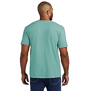 Comfort Colors mens Adult Short Sleeve Pocket Tee, Style 6030 T Shirt, Sea Foam, Large US
