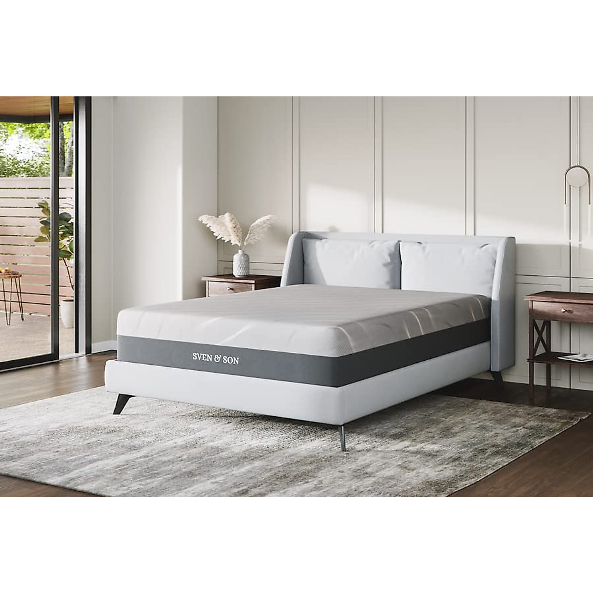 Sven & Son Queen Mattress, Bed in A Box, 10" Luxury Cool Gel Memory Foam, Pressure Relief & Support, 10" Year Warranty, Designed in USA(Queen, Mattress Only 10" Firm)