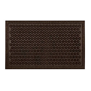 Mohawk Home Impressions Dots Chocolate Entryway Door Mat, 1'6"x2'6", Brown