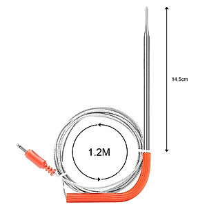 47 Inches Stainless Probe Replacement for Wi-Fi Meat Thermometer IBBQ-4T (Probes Kits)