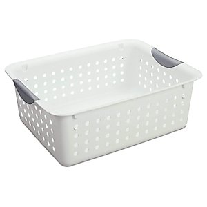 Sterilite Medium Plastic Storage Container (6 Pack) and Small Plastic Storage Container (12 Pack)