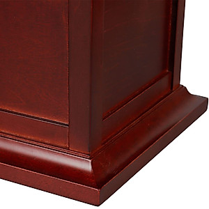 Cherry Solid Wooden Urns for Adult Male, Cremation Urns Eco-Friendly Wooden Casket Urn for Human Ashes Adult Female, Wood Keepsake Memorial Urns