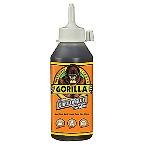 Gorilla Original Gorilla Glue, Waterproof Polyurethane Glue, 8 Ounce Bottle, Brown, (Pack of 1)