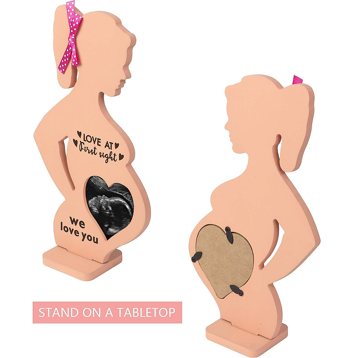 Sonogram Frames Gift for Pregnant Women Ultrasound Picture Frame Personalized Pregnancy Gifts for First Time Mom Expecting Parents Expectant Mothers Maternity Keepsake Baby Shower New Mom Gift Ideas