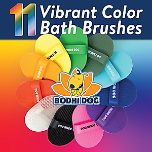 Bodhi Dog Shampoo Brush | Pet Shower & Bath Supplies for Cats & Dogs | Dog Bath Brush for Dog Grooming | Long & Short Hair Dog Scrubber for Bath | Professional Quality Dog Wash Brush