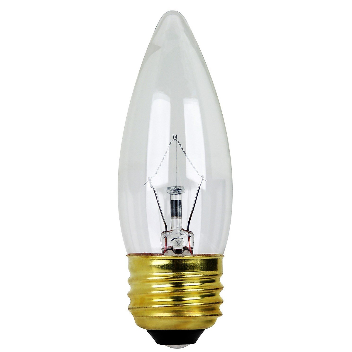 Feit Electric Bp25etc Incandescent Chandelier Light Bulb, 25 Watts, 120 Volt (Pack of 6)
