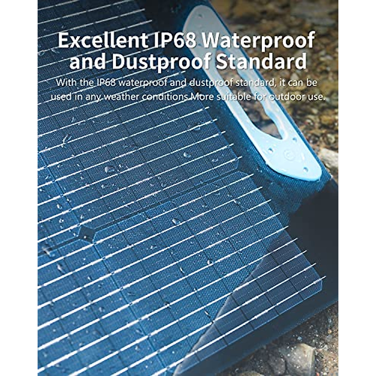 ENERNOVA Portable Solar Panel 80W for Solar Generator Power Station Foldable IP68 Waterproof