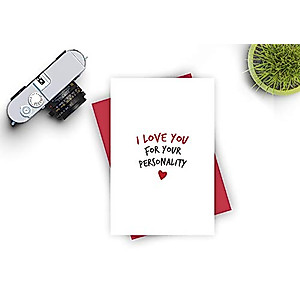 Funny Anniversary Card, Double Side Cute Naughty Birthday Card for Boyfriend Husband Fiance Him