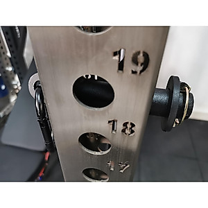 HUVIOVED Power Racks for Home Gym Fitness Equipment Accessory, Fits on 3" X 3" Tube Power Cage with 1" Hole