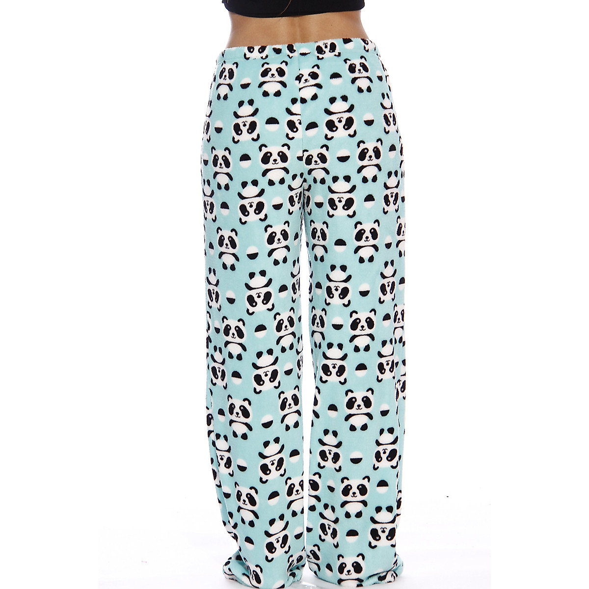 Just Love Women's Plush Pajama Pants, X-Large, Panda Jam
