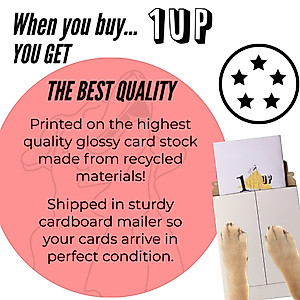 1Up Greetings Happy Birthday Card for a Friend | Friendship Like Ours is Magic | Stars Moon | Single Card and Envelope