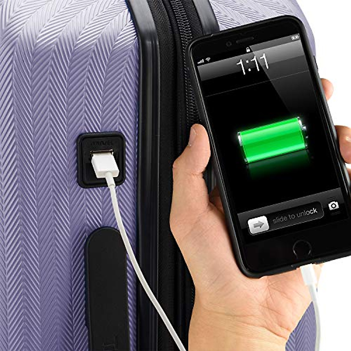 Traveler's Choice Dana Point Hardside Expandable Luggage, Lavender, 3-Piece Set