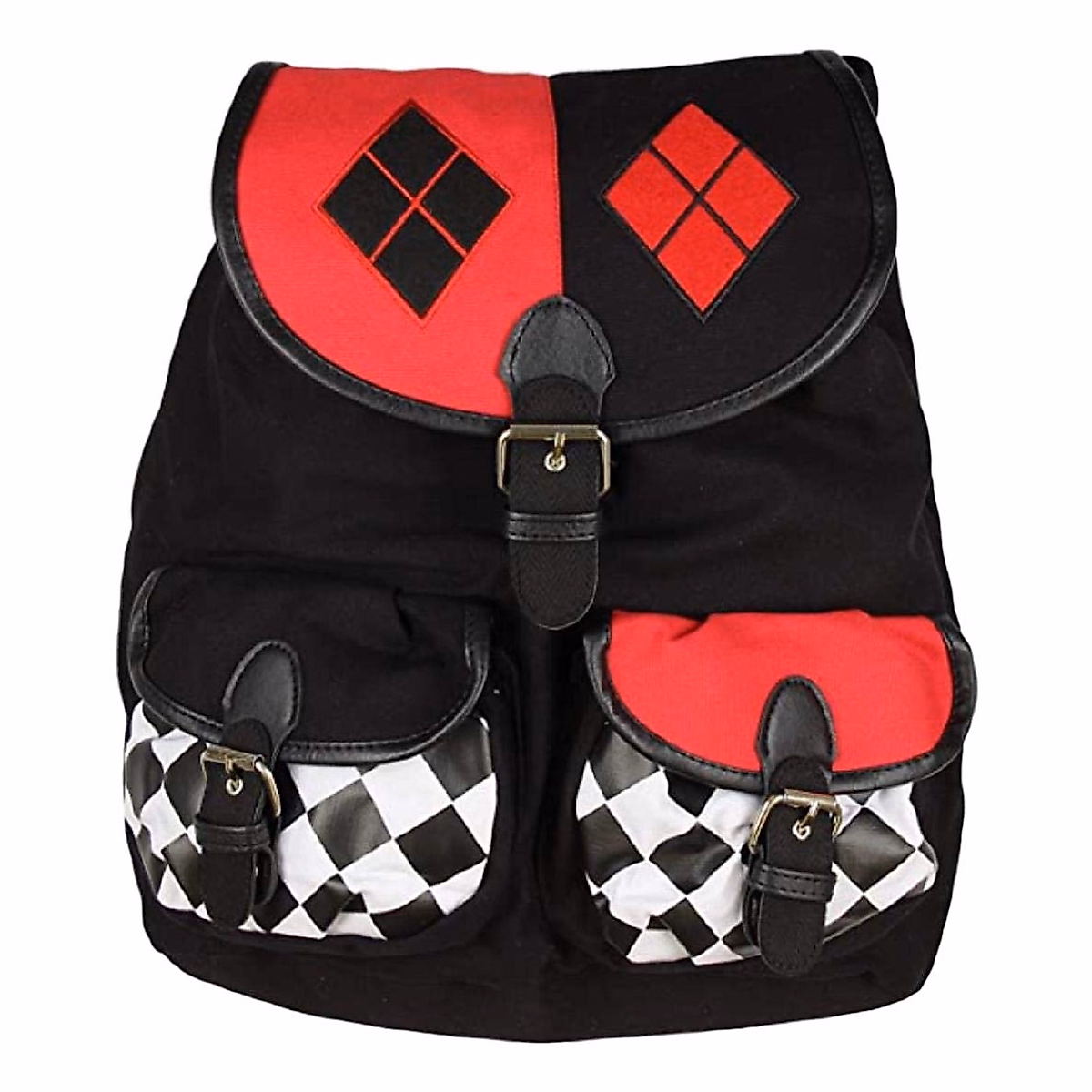 Harley Quinn Superhero Knapsack Backpack 14 by 17 inches
