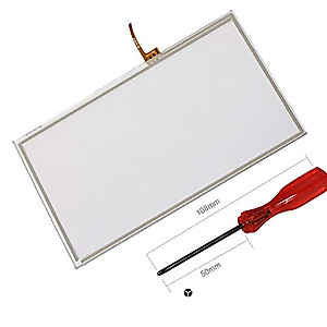 Timorn Replacement Controller Touch Screen Digitizer Pad Spare for Wii U GamePad (1 x Touch Screen + 1 x Screwdriver)