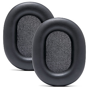 WC Wicked Cushions Extra Thick Earpads for Sony XM5 - Soft PU Leather Cushions, Luxurious Noise Isolating Memory Foam, Added Thickness | Black