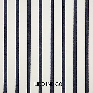 Mozaic Home AMZ129811SP Lumbar Pillow, 2 Count (Pack of 1), Navy with Blue Stripes