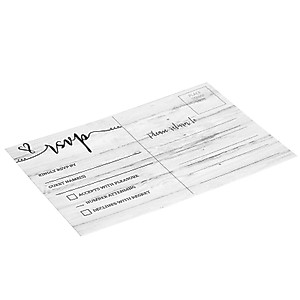 Sustainable Greetings 60 Pack RSVP Postcards for Wedding, Rehearsal Dinner, Bridal Shower, Birthday Party with Mailing Side (4x6 In)