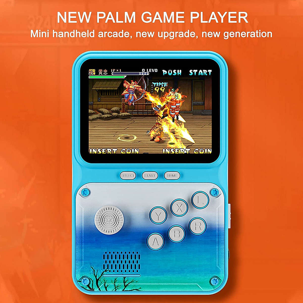 Retro Game Console for Boy, Handheld Game Console with 500 Classical Nostalgic Games 3.0 Inch Color Screen Support for Connecting TV & Two Players, Christmas Birthday Gifts (A)