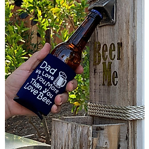Funny Birthday Gift for Dad from Kid Son Daughter Idea Beer Can Holder Bottle Opener (Can Holder)