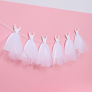 Bridal Shower Decoration Wedding Banners,Core Decorations for the Bride and Groom, Bridal Shower Decorations.Bride to Be Chair Banner, Bridal Shower Decoration (Bridal wedding dress)