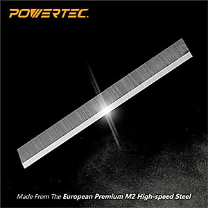 POWERTEC 14803 6-Inch Jointer Knives for Delta 37-658 37-190 37-195 37-205 37-220 37-275X, Jet 708457K JJ-6CS, Set of 3